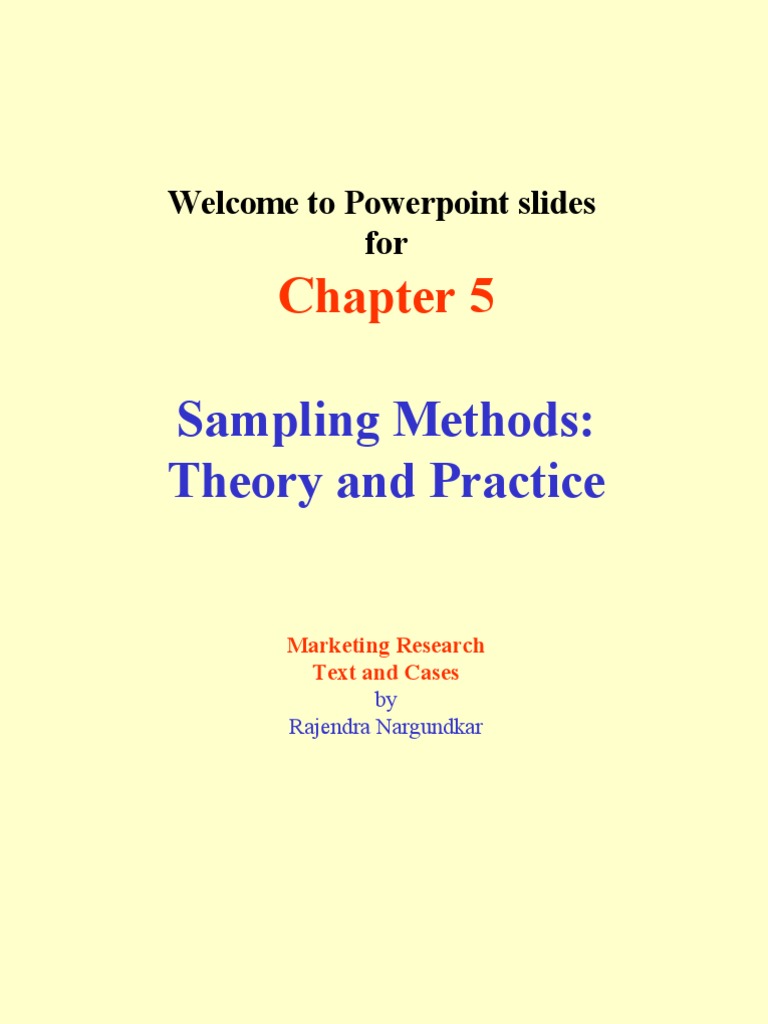 Chapter 5 Slides | PDF | Sampling (Statistics) | Standard Deviation