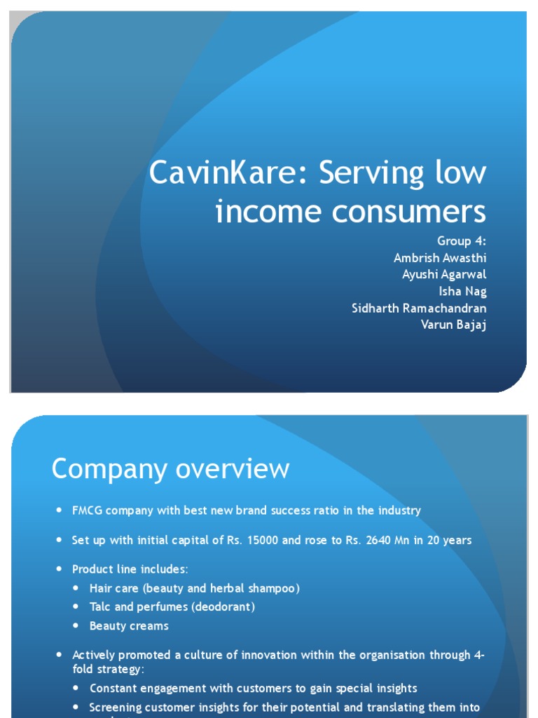 Cavin Kare | PDF | Brand | Cosmetics