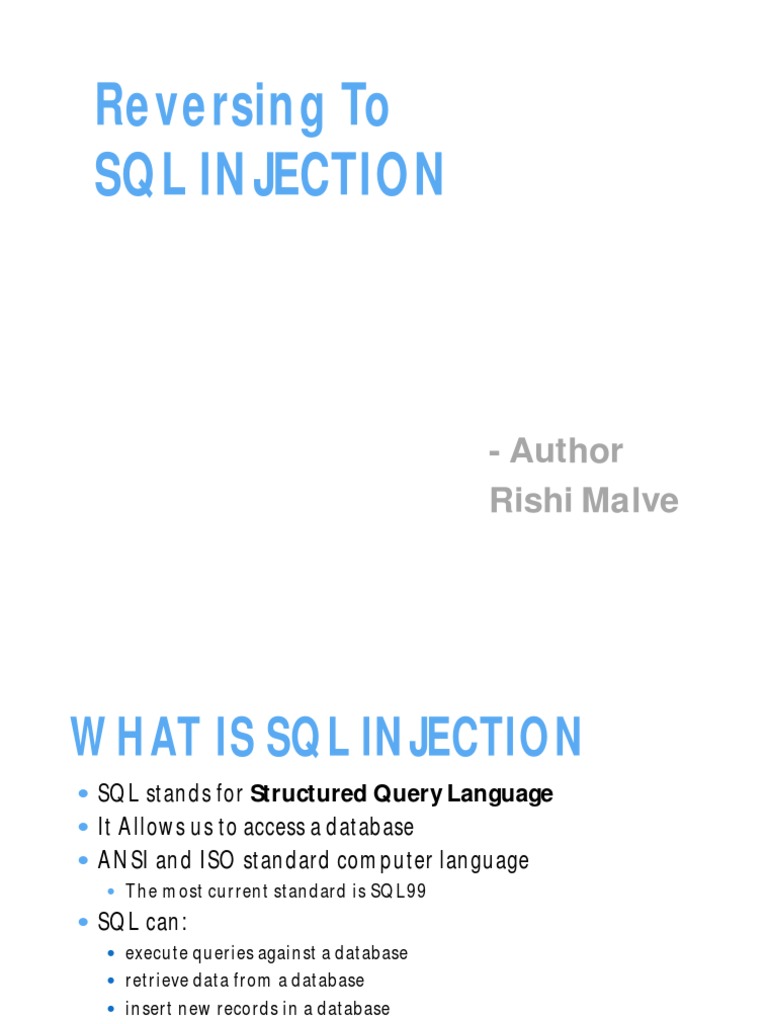 SQL INJECTION Countermeasures | PDF | Sql | Web Server