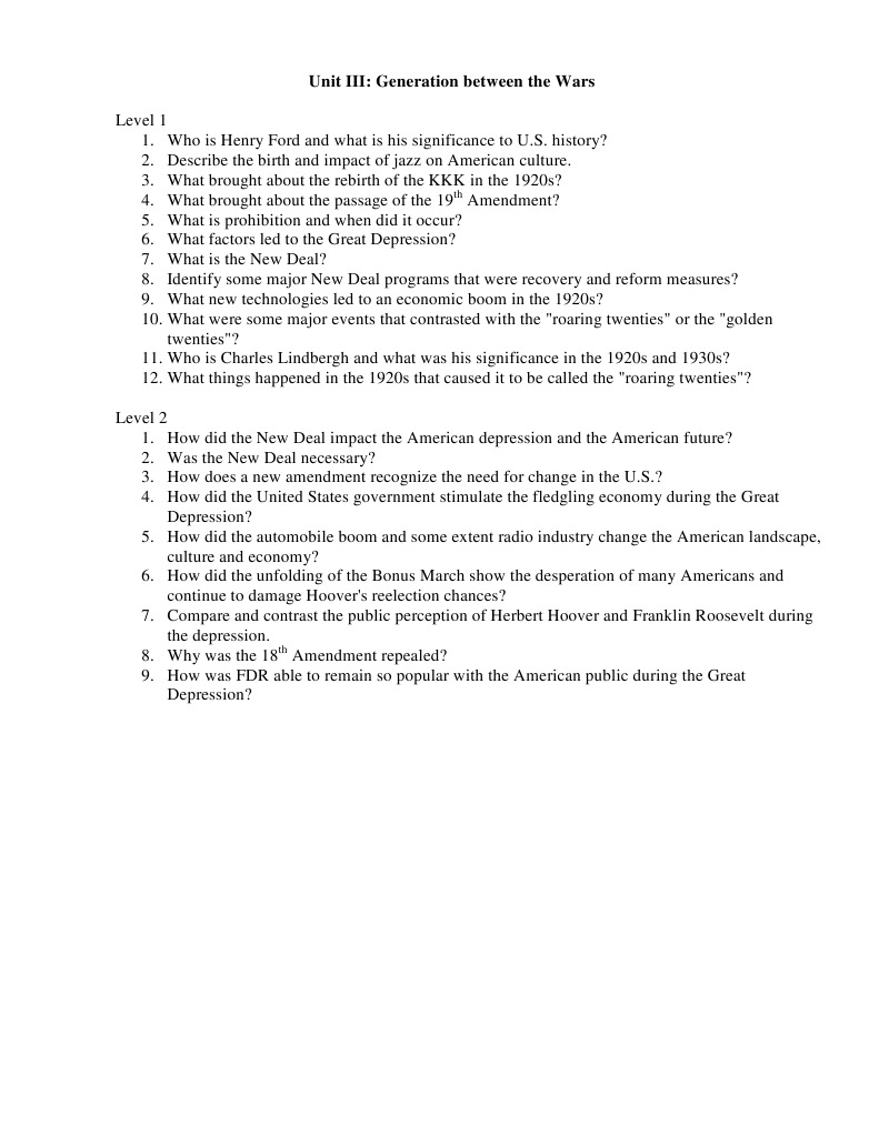 Key Events and Figures Between Wars | PDF