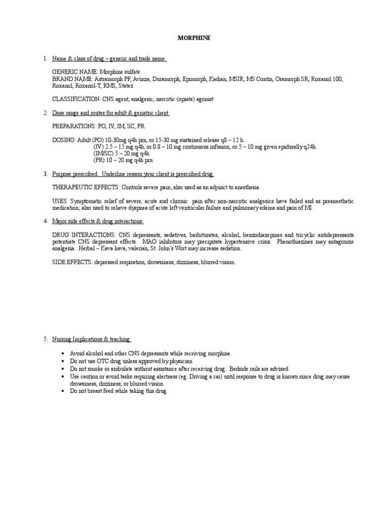 Morphine