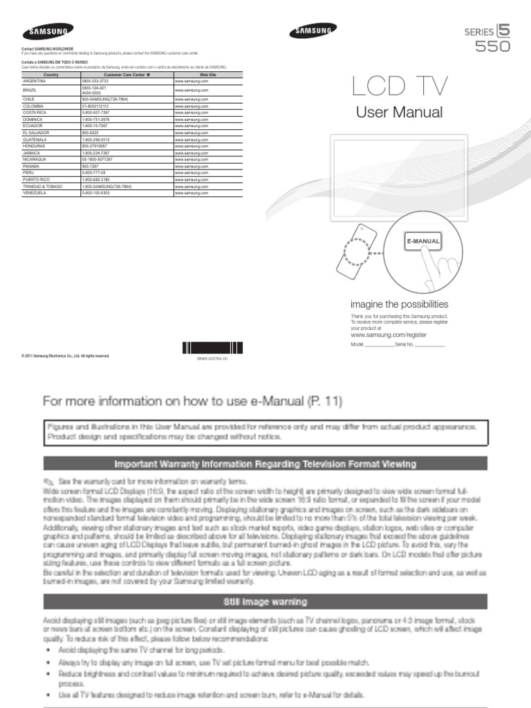 LCD TV: User Manual | PDF | Wireless Lan | Hdmi