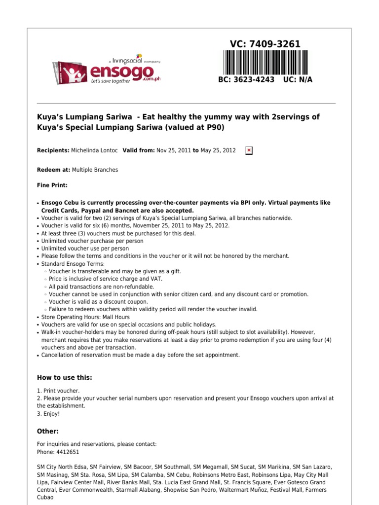 Voucher 61 | PDF | Voucher | Discounts And Allowances