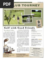 Contoh Proposal Golf Tournament | PDF | Summer Sports | Sports
