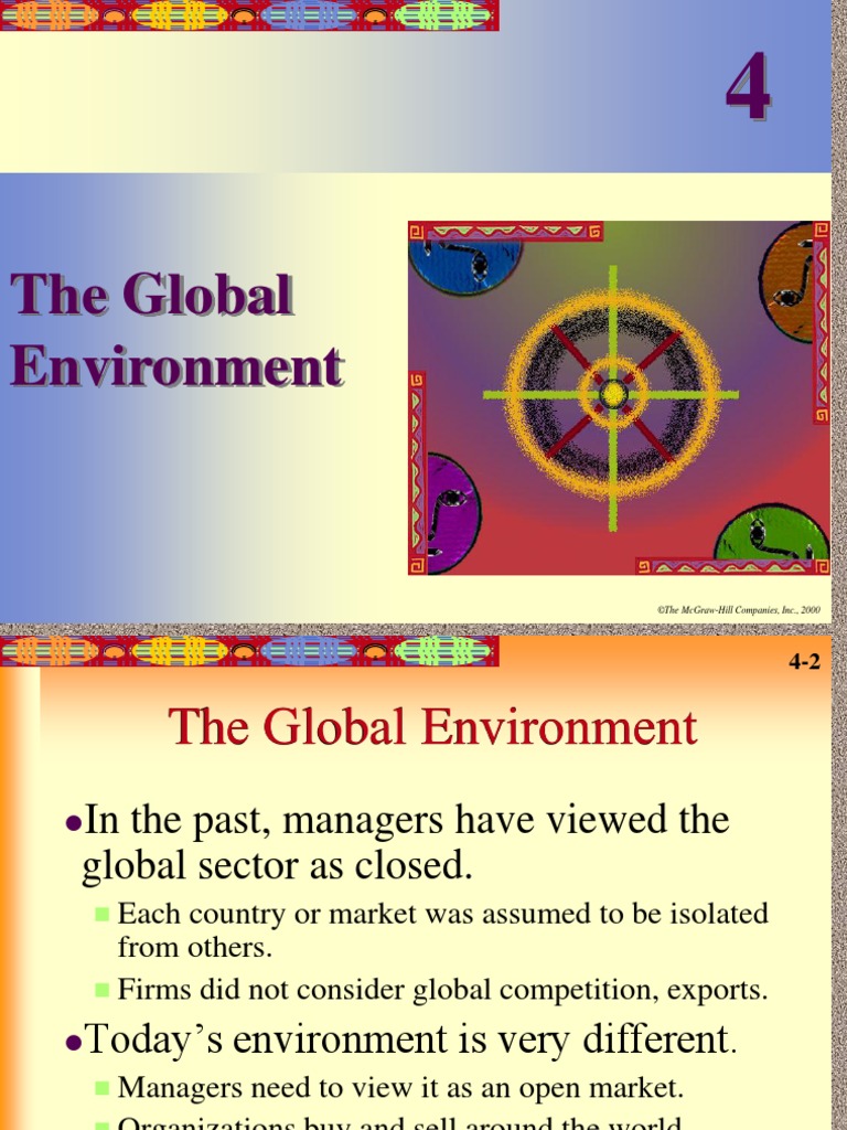 The Global Environment: Irwin/Mcgraw-Hill | PDF | Free Trade | Economies