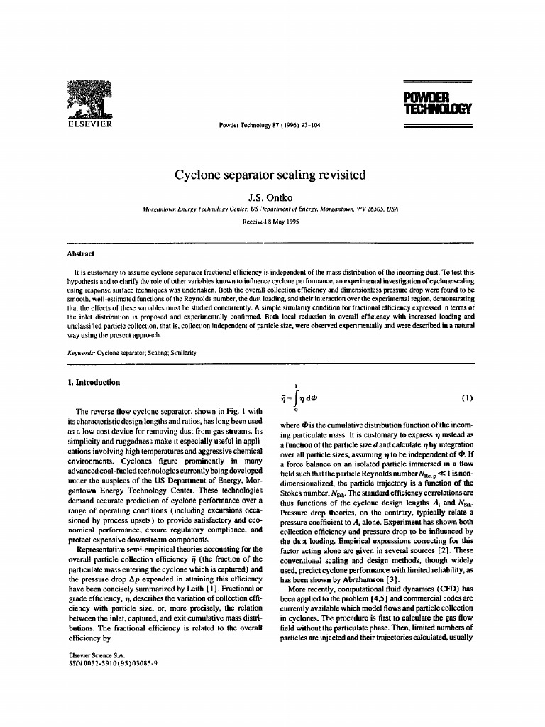 Cyclone Scaling | Download Free PDF | Regression Analysis | Analysis Of ...