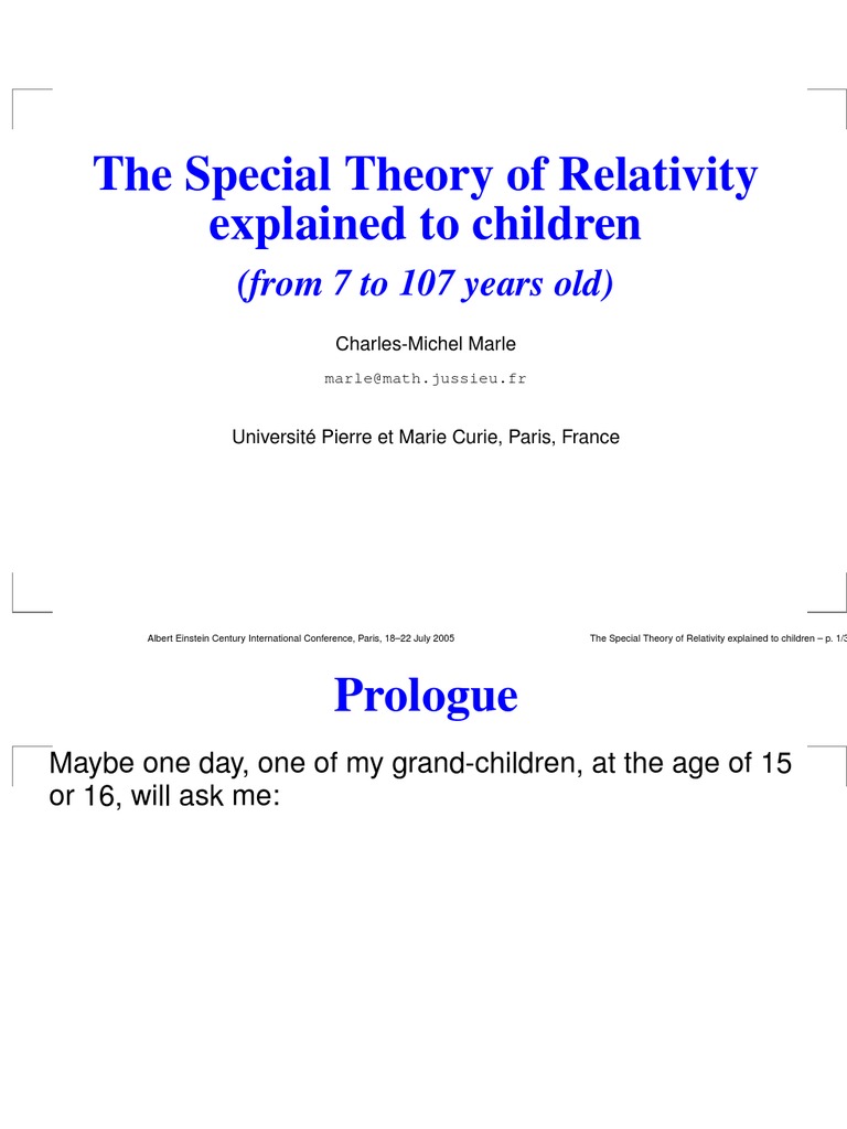 Understand Relativity | PDF | Luminiferous Aether | Space