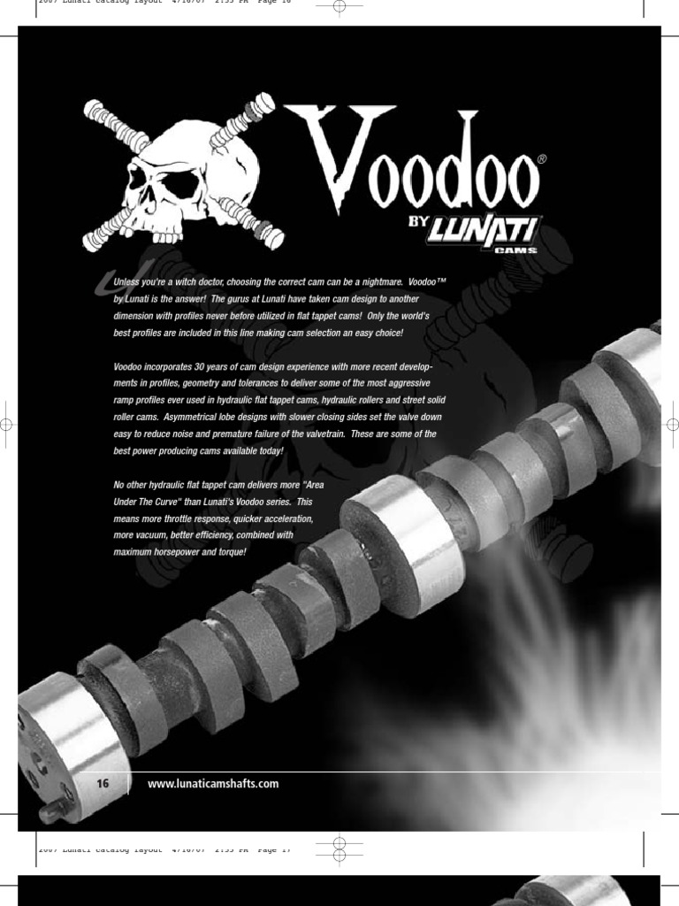 Lunati Catalog | PDF | Vehicle Parts | Manufactured Goods