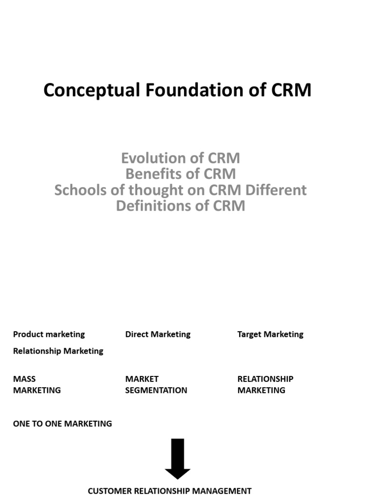 CRM Conceptual Foundation | PDF | Customer Relationship Management ...