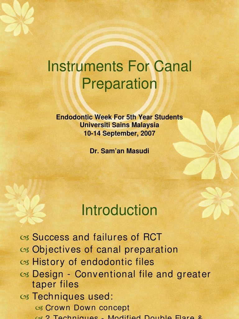 Pro Taper Manual | PDF | Mouth | Nature