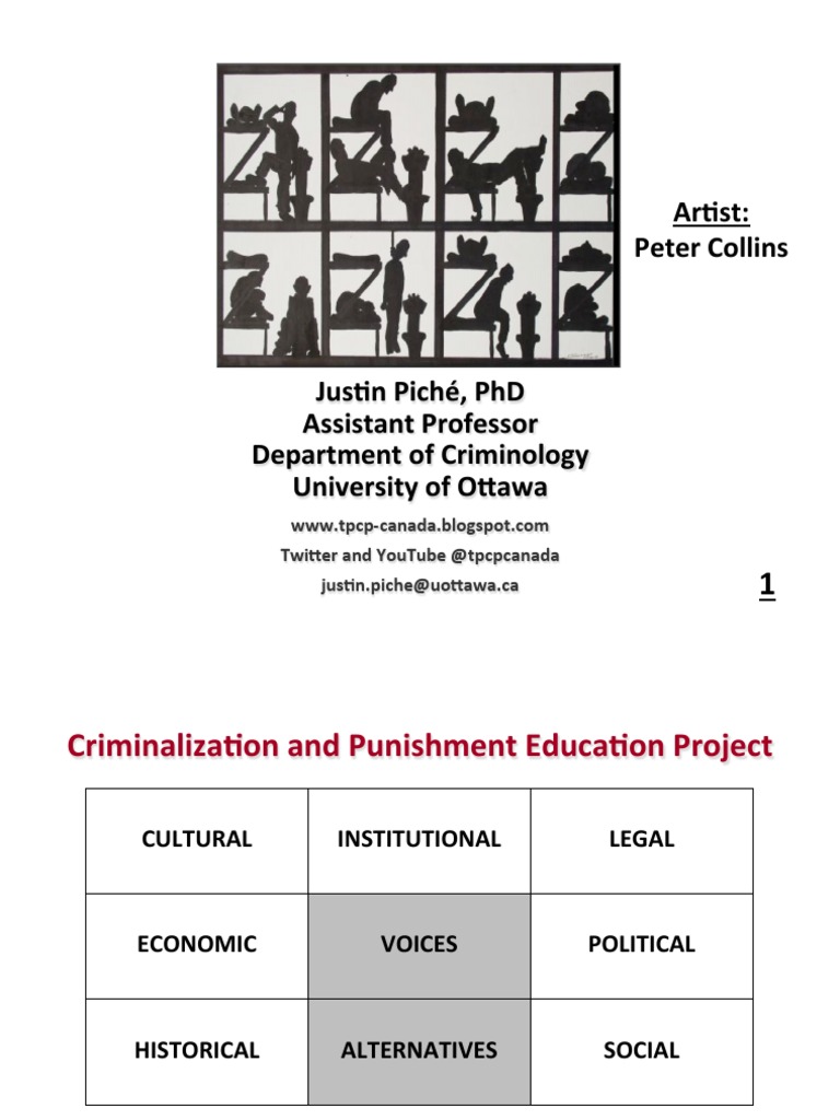Presentation Slides - Justin Piché - Symposium On Prison Crowding and ...