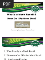 Mock Recall Traceability Summary Report | PDF | Business