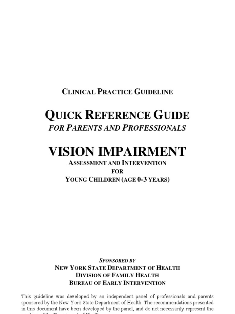 Vision Care Guide for Parents & Pros | PDF | Visual Acuity | Evidence ...