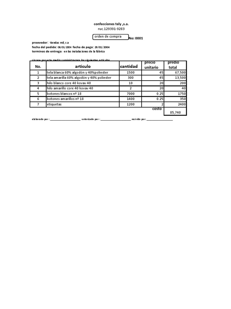Formato de Nota Contable | PDF