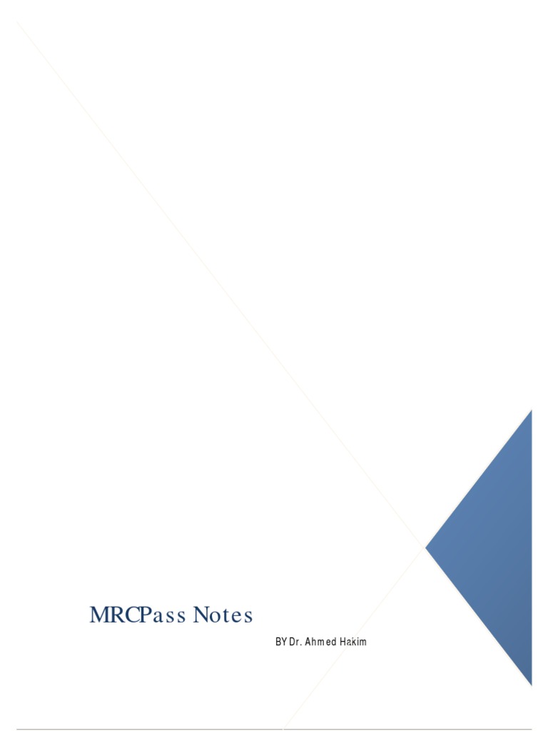 MRCP Notes 2006 | PDF | Rna | Translation (Biology)