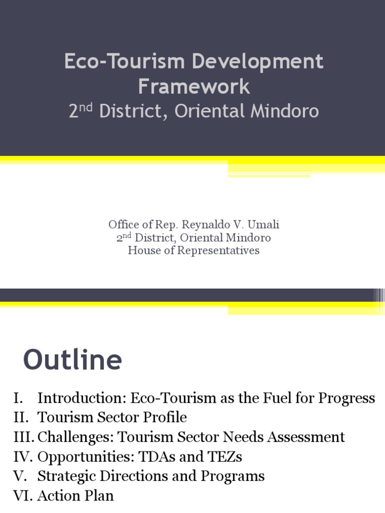 Eco-Tourism Development Framework FINAL | Tourism | Industries