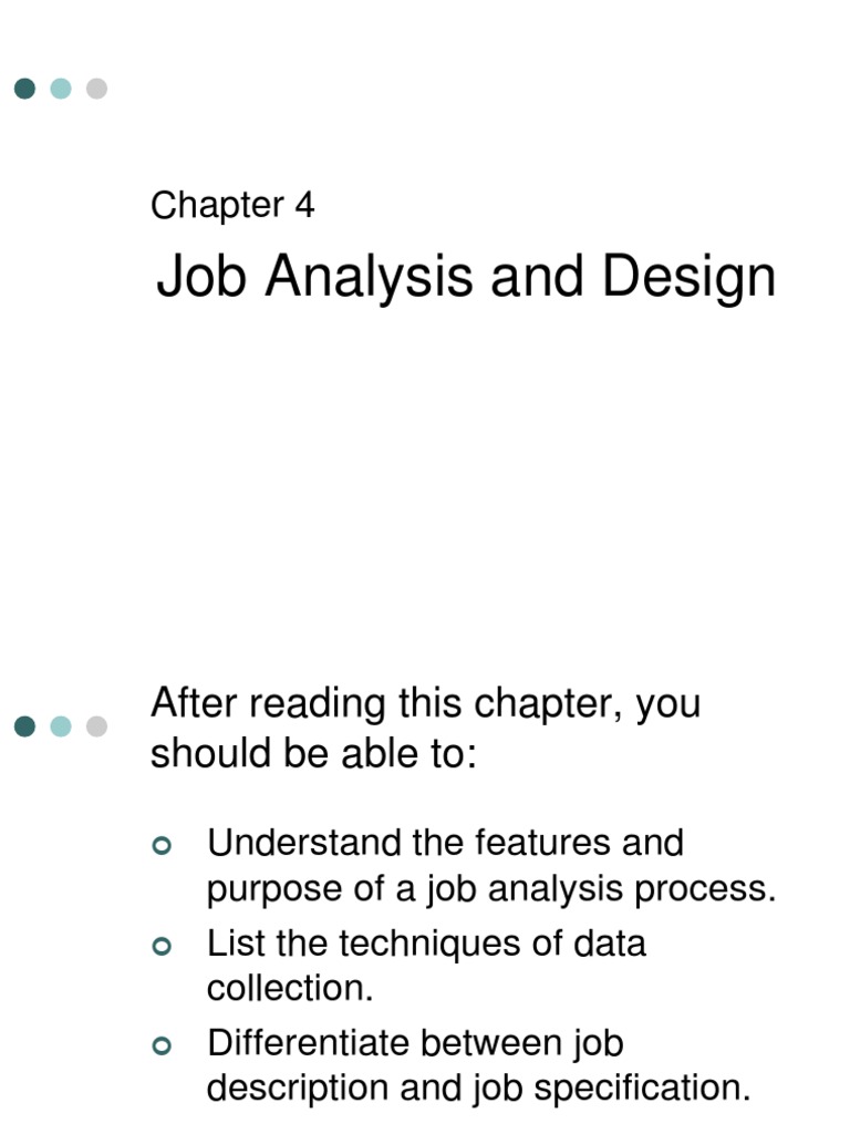 Job Analysis and Design | PDF | Competence (Human Resources) | Employment