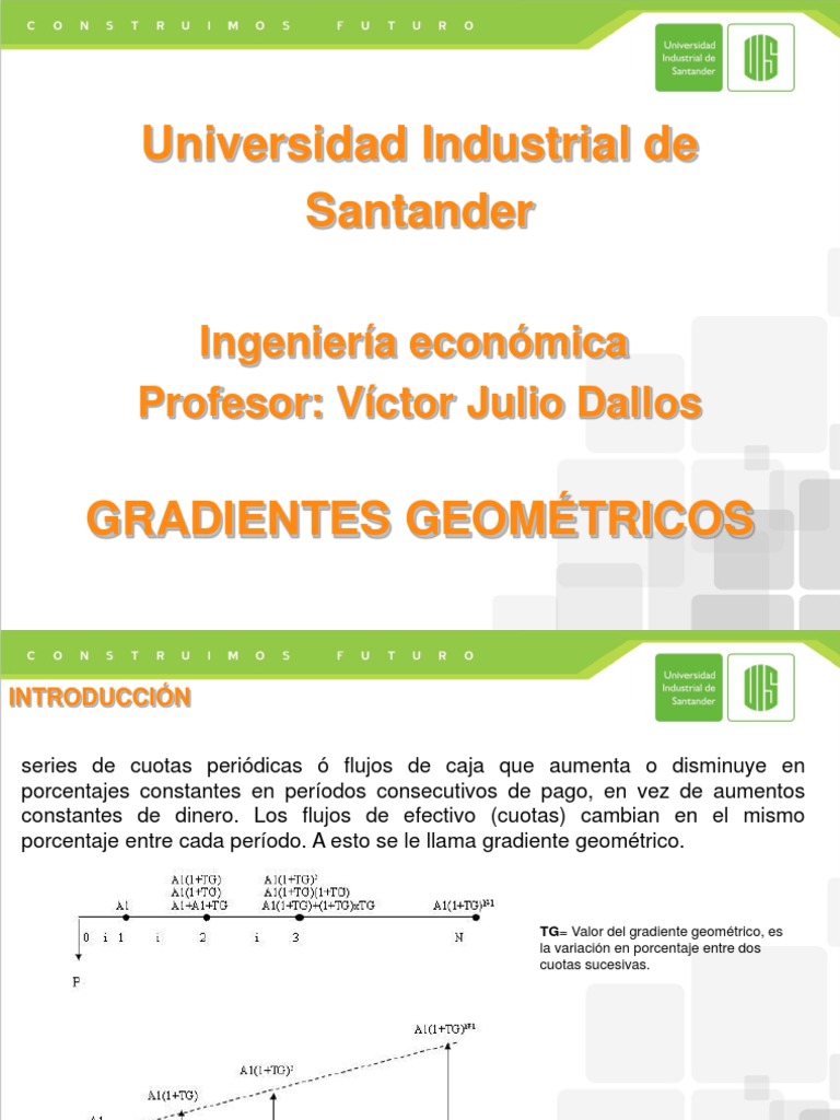 Gradiente Geométrico | PDF | Métodos y materiales de enseñanza
