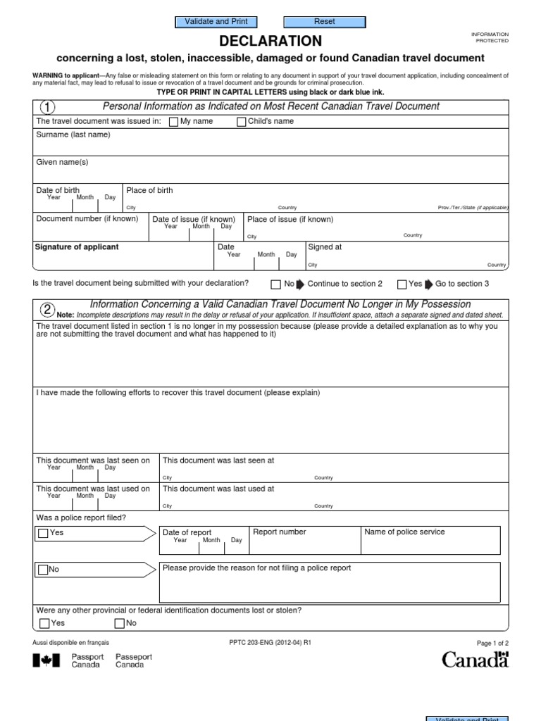 Pptc203 Eng | Document | Passport