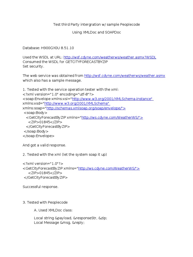 SOAPDOC XMLDOC To Third Party Peoplecode Example | PDF | Soap | Xml