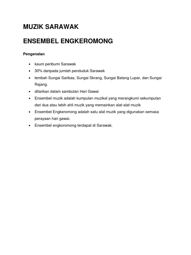 Engkeromong Word | PDF