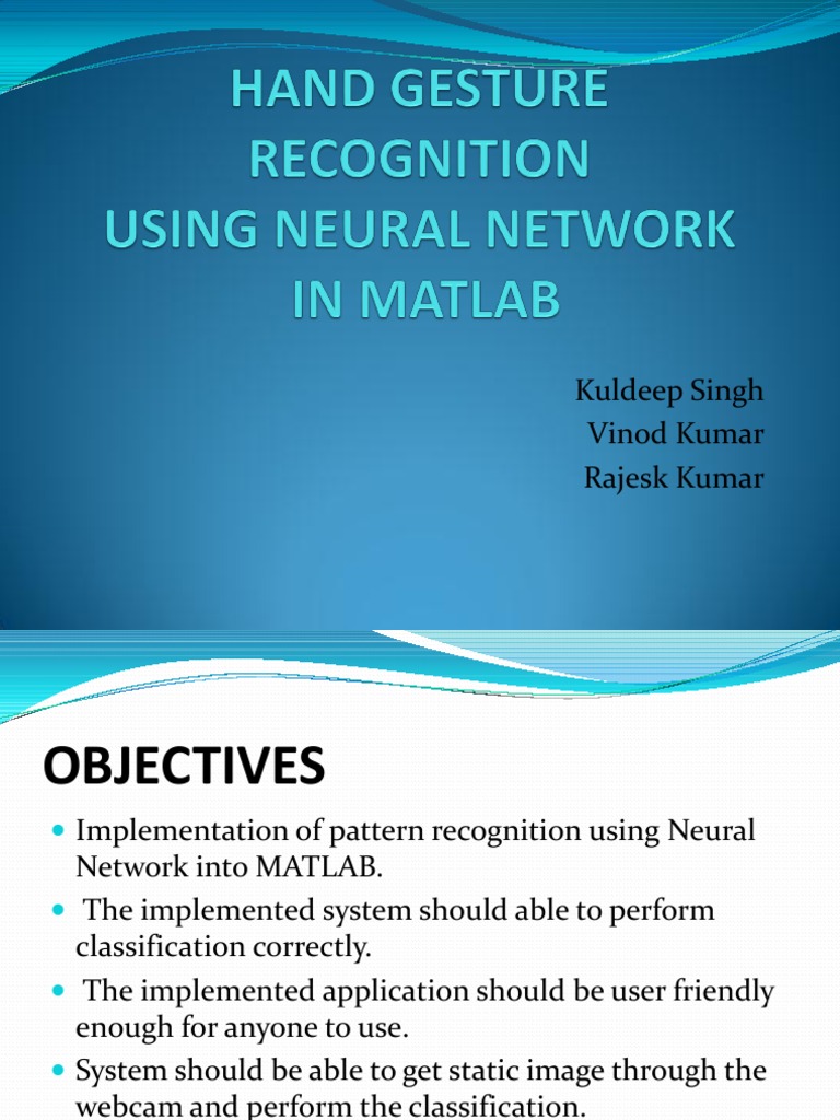Hand Gesture Recognition | PDF | Artificial Neural Network | Pattern Recognition