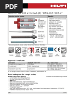 Chemical Anchor Re500 | PDF | Corrosion | Concrete