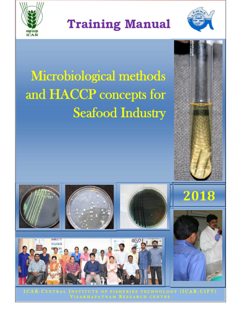 Training Manual-Microbiological Methods & HACCP-Visakhapatnam CIFT ...