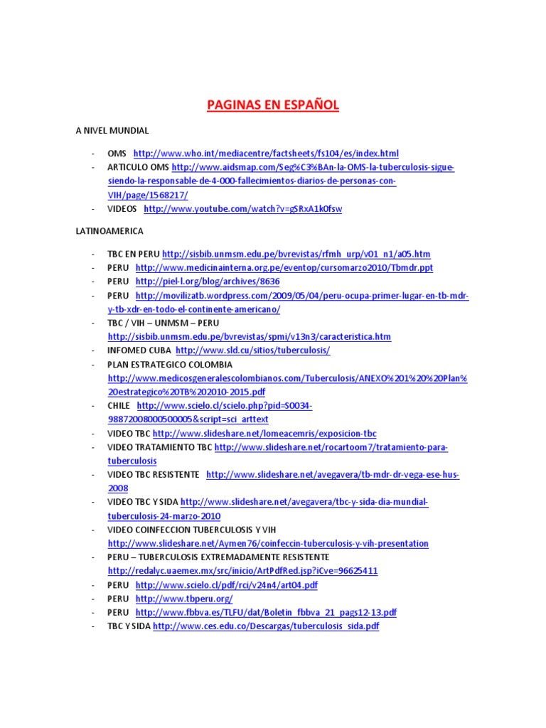 Links TBC | PDF | Tuberculosis | Veterinary Medicine