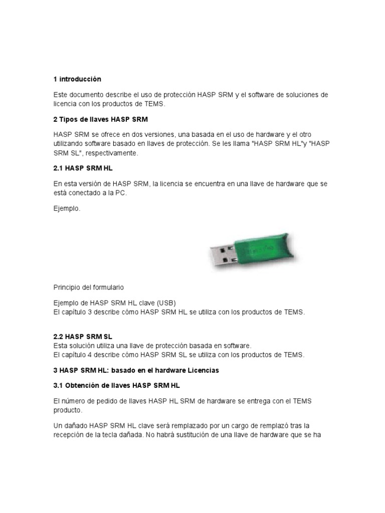 Hasp SRM SL | PDF | Batería (electricidad) | Archivo de computadora