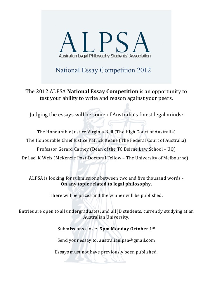 2012 ALPSA National Essay Competition | PDF