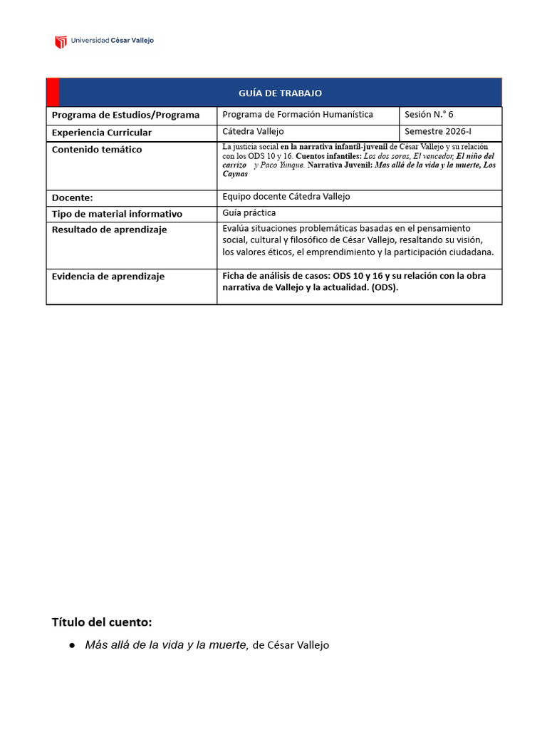 GUÍA PRÁCTICA S6 2026-I.docx | PDF | Corrupción política | Desigualdad ...