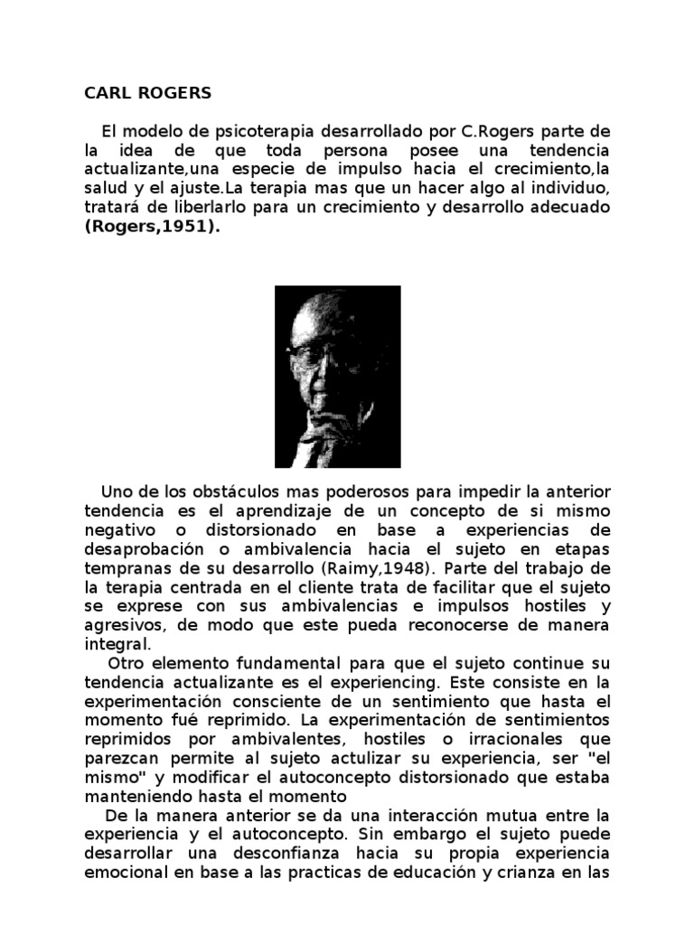 Carl Rogers | PDF | Cognición | Sicología