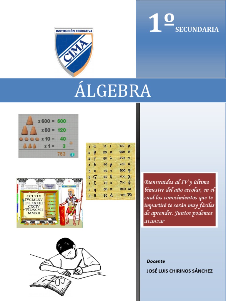 Practica Algebra Primer Grado | PDF | Métodos y materiales de enseñanza ...