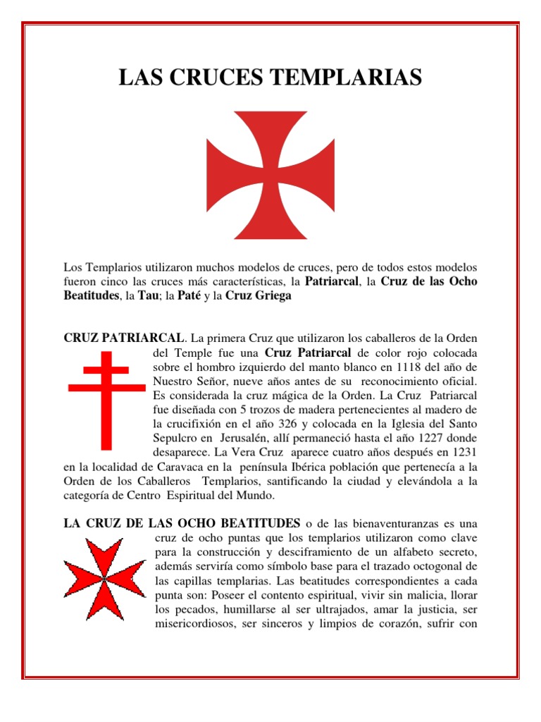 Las Cruces Templarias | Caballeros templarios | Los símbolos