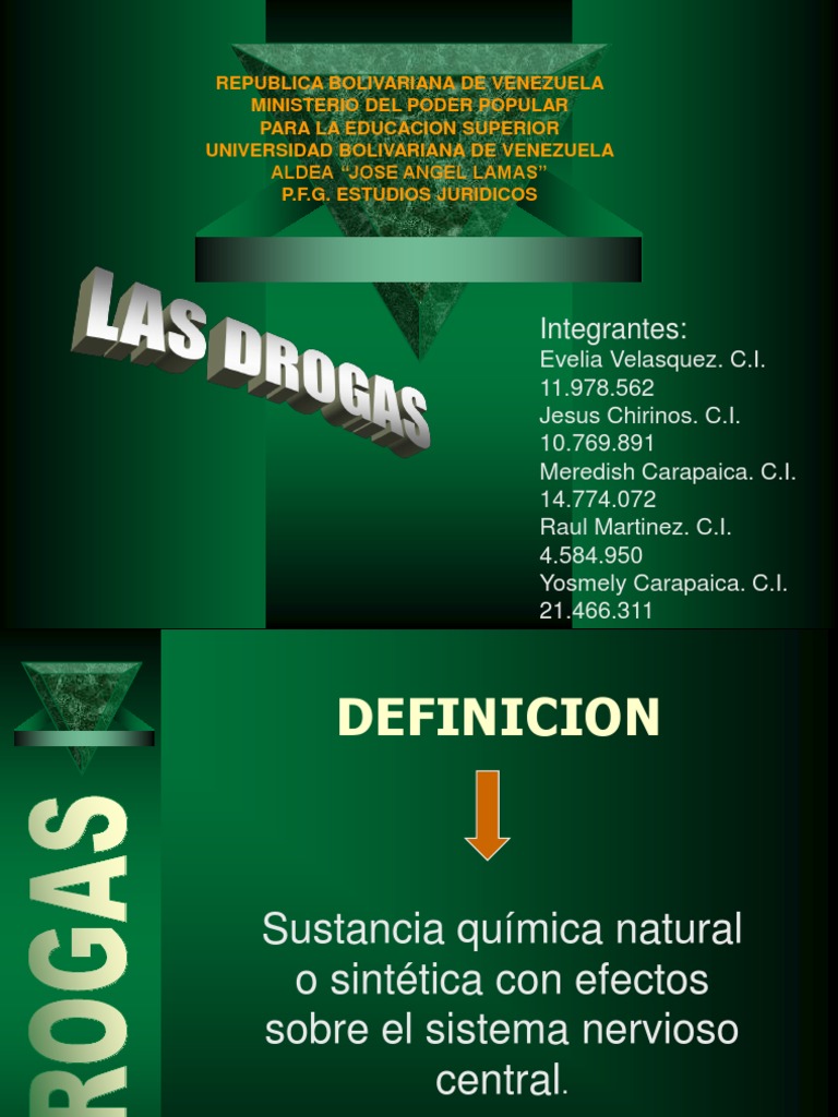 Presentación De Las Drogas Pdf La Dependencia De Sustancias Heroína