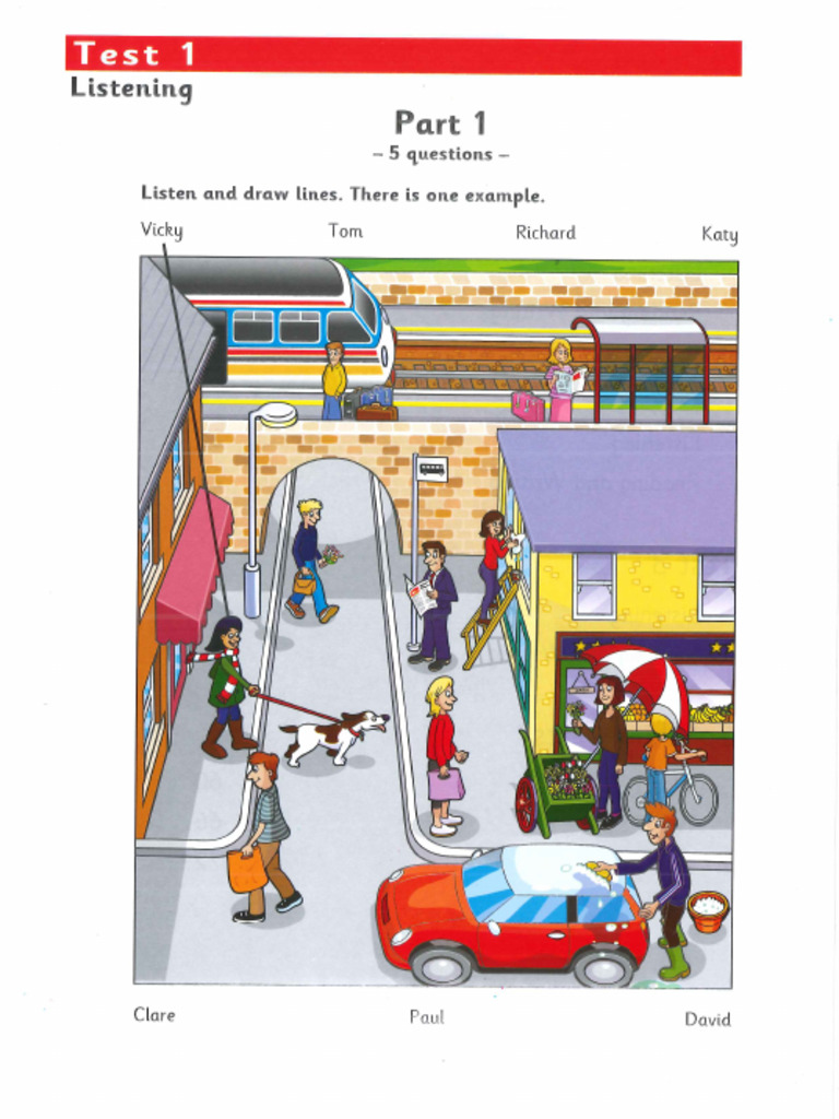 Cambridge English Flyers - Authentic Examinatin Papers 1 Test 1 | PDF