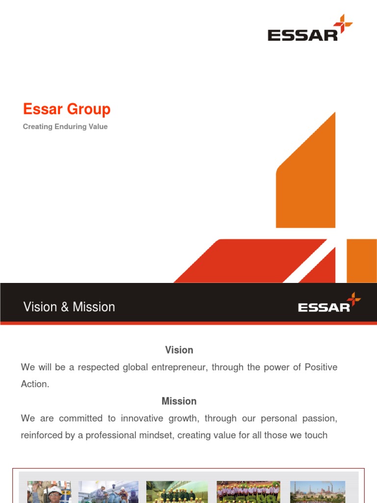 Essar Group Presentation | Industries | Transport