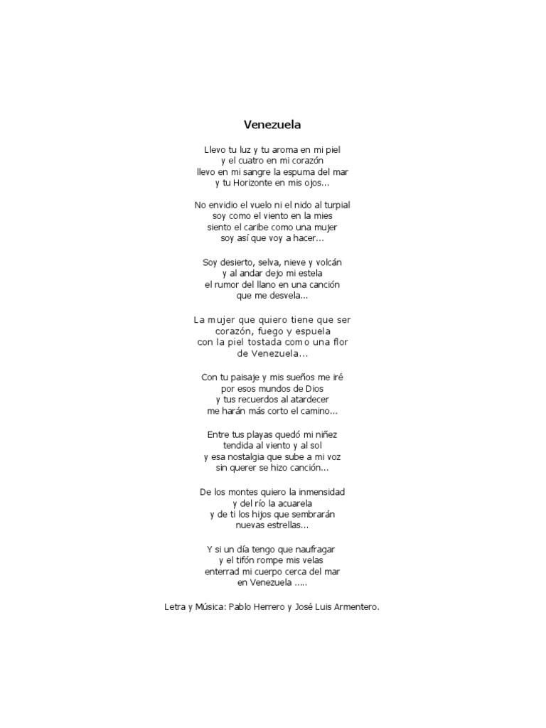 CANCION Venezuela | PDF