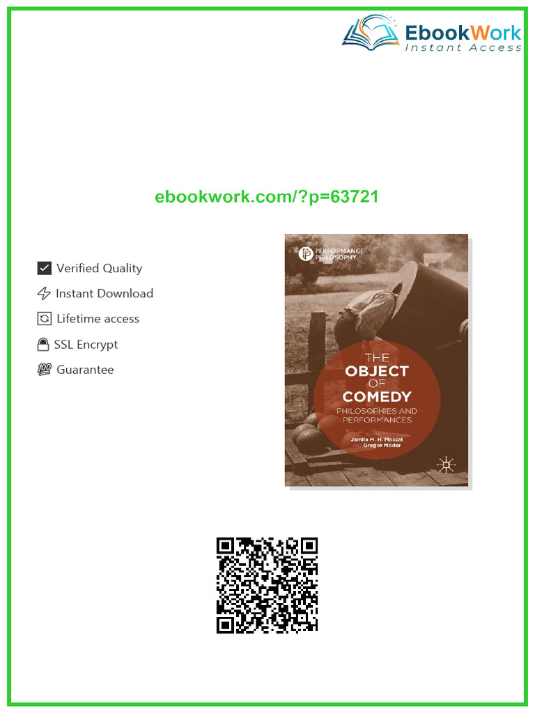 The Object of Comedy: Philosophies and Performances 1st Edition Jamila ...