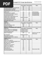 Shimano Bike General Torque Specs PDF | PDF | Technology & Engineering