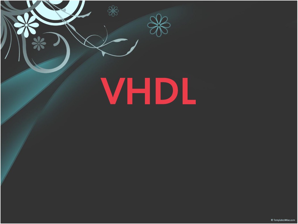 VHDL Presentation | PDF | Control Flow | Data Type