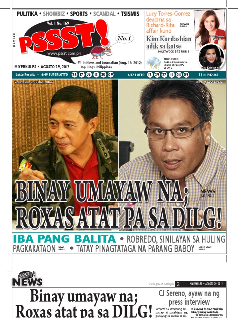 PSSST Aug 29 2012 Issue | PDF