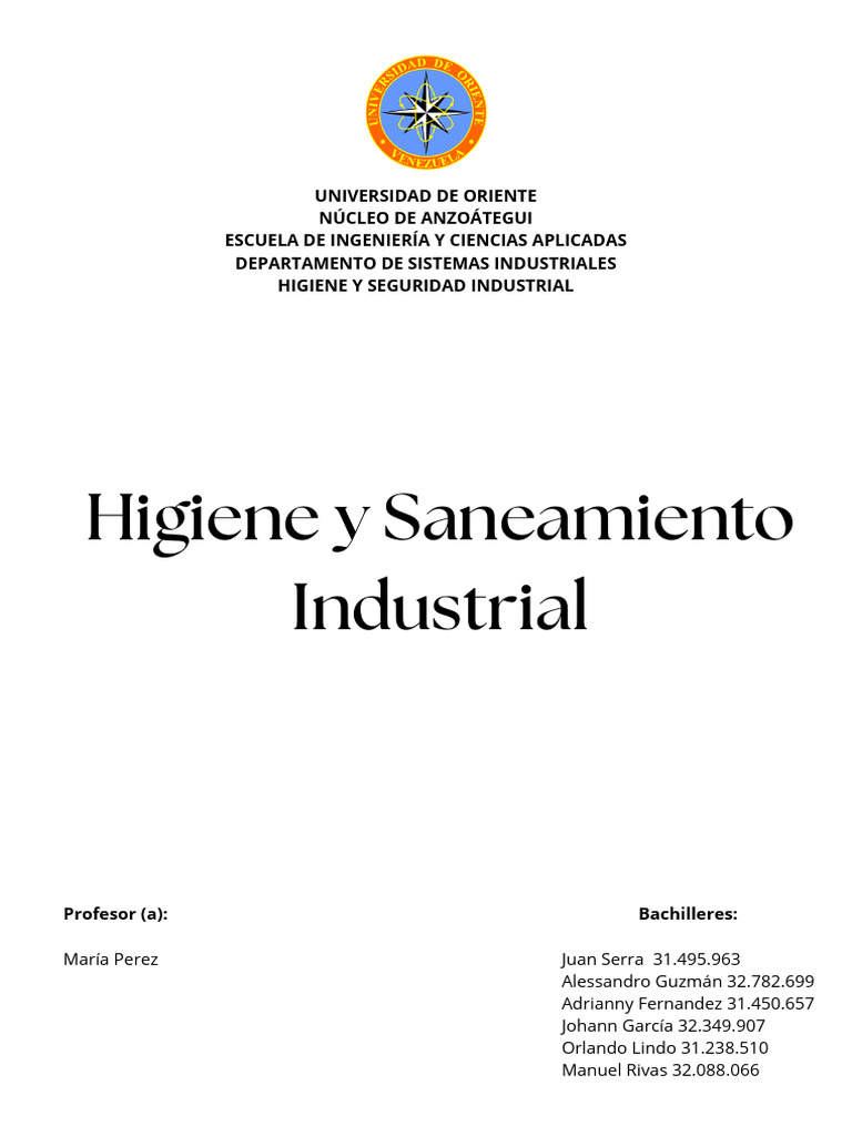 Grupo 5 Higiene y Saneamiento Industrial_20260213_224239_0000 | PDF