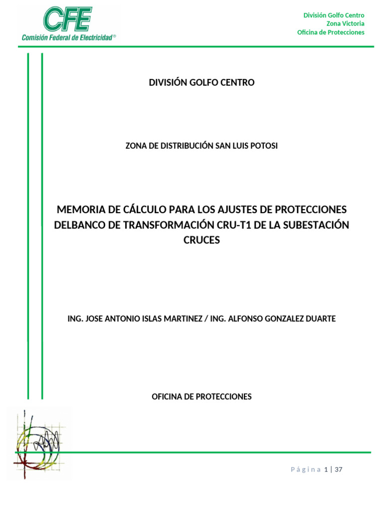 Memoria de Cálculo Del Banco Vlt-t1 12 Dic | PDF | Transformador ...