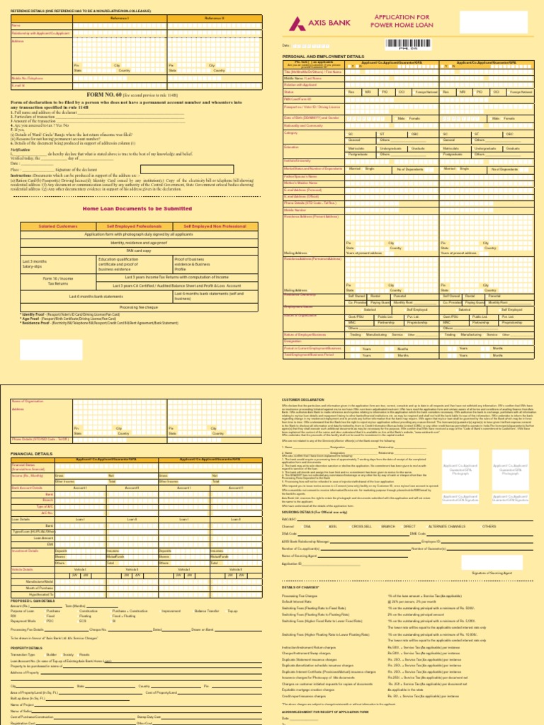 Home Loan Application Form | PDF