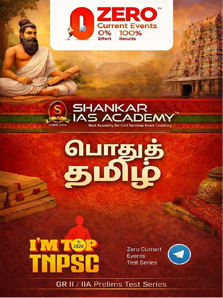 TNPSC General Tamil Material by Shankar IAS Academy | PDF