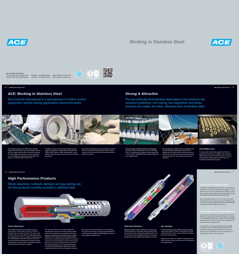 Ace Controls: Stainless Steel Solutions | PDF | Stainless Steel | Door