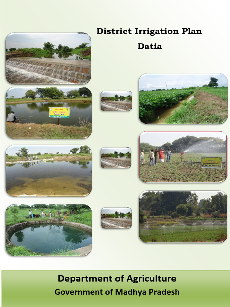 District Irrigation Plan Datia | PDF | Agroecology | Agriculture