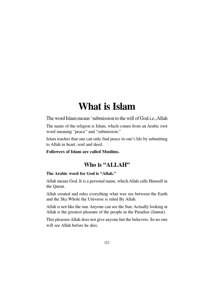 Introduction To ISLAM | PDF | Prophets And Messengers In Islam | Mosque